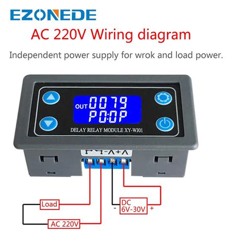 XY WJ DC V LED 디지털 시간 지연 릴레이 모듈 프로그래밍 가능한 타이머 릴레이 제어 스위치 타이밍 트리거 사이클 케이스 Alibaba com