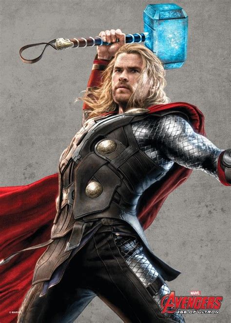 Thor Marvel Avengers Odinson Powerposes Power Poses Ultron Ageofultron