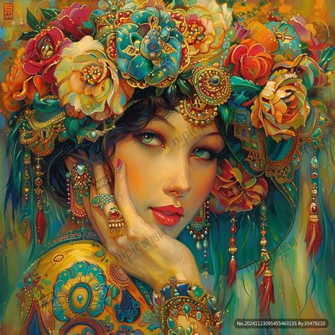 Ai创作图维吾尔美女插画 花旦装饰画 花旦插画 Cg绘画作品 民族美女插画 东方女性美女人物 插画新疆女孩 民族女孩原创插画 彝族美女插画 醉贵妃 京剧花旦插画 新疆美女插画 蒙古族美女插画