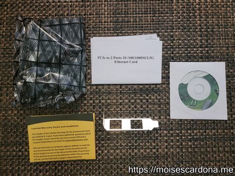 The IOCREST PCI Express x to Dual gbit LAN Card Realtek RTL B Moisés Cardona