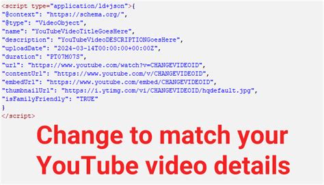 how to add video structured data to youtube embeds