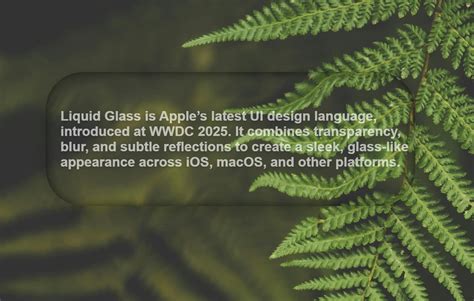 Liquidglasspro Apple Style Liquid Glass Ui Effects