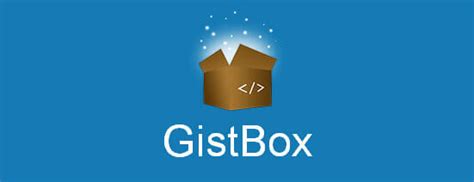 Store Your Snippet Code With Gist Box