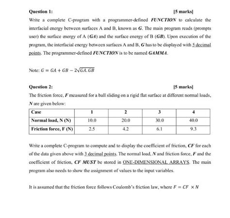 Solved Question 1 15 Marks Write A Complete C Program With