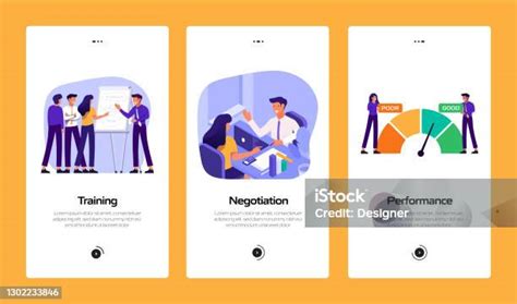 멘토링 및 교육 개념 온보딩 모바일 앱 페이지 화면 평면 아이콘 Ux Ui 디자인 템플릿 벡터 일러스트레이션 0명에 대한 스톡 벡터 아트 및 기타 이미지 Istock