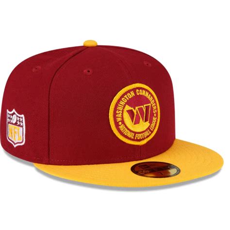 New Era Washington Commanders 2023 Sideline Team Patch 59fifty Fitted Hat