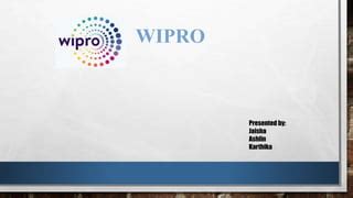 Organisation Structure Culture And Strategies Of Wipro PPTX