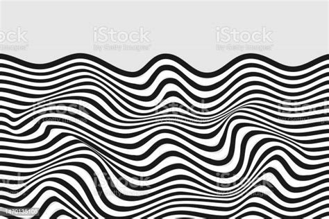 추상 벡터 3d 선 배경 흑백 곡선 선형 관점 차원 지형 광학 패턴 비현실적에 대한 스톡 벡터 아트 및 기타 이미지 비현실적 초현실주의 3차원 형태 Istock