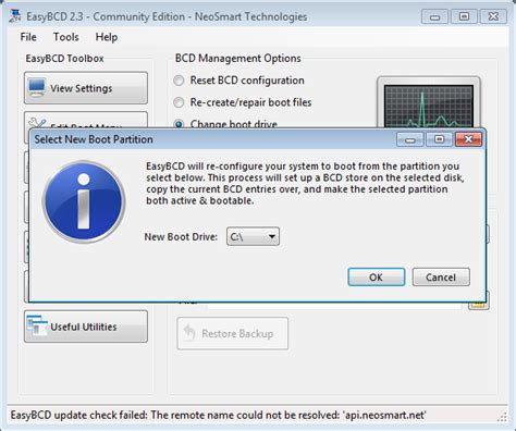 Changing The Boot Partition