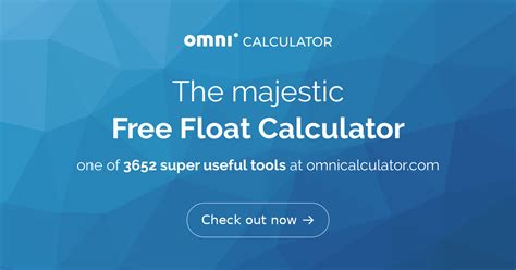 Free Float Calculator