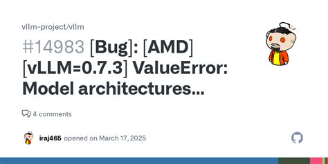 Bug AMD VLLM 0 7 3 ValueError Model Architectures Qwen2 5