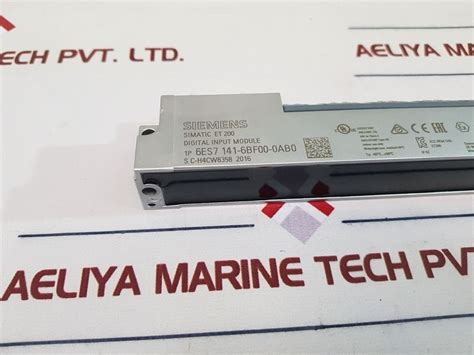Siemens Simatic Et200 Digital Input Module 6es7 141 6bf00 0ab0 Aeliya Marine Tech®
