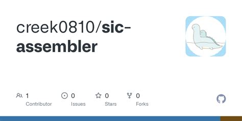 Github Creek0810sic Assembler