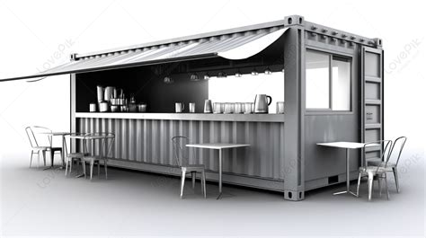 회색 배경을 변형한 오래된 선적 컨테이너의 카페 변환 3d 그림 변형 배경 카페 배경 건축학 배경 이미지 Hd 변형 카페 건축학 배경 사진 무료 다운로드