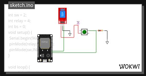 Switch Interfacing With Esp32 Wokwi Esp32 Stm32 Arduino Simulator