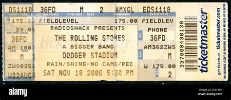 Ticketmaster Concert Ticket