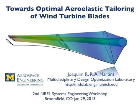 Towards Optimal Aeroelastic Tailoring Of Wind Turbine Blades Nrel