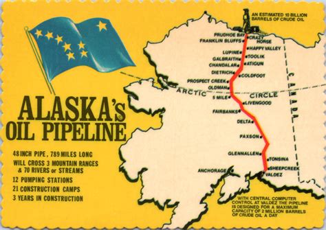 Alaska Map Alaskas Oil Pipeline The Gayraj