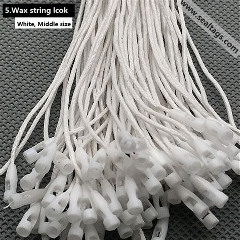 Wax String Lock Lock Pin Nylon Cord Hang Tag Hangtags Hangtag String Seal Tag Hang Tag Swing Tag