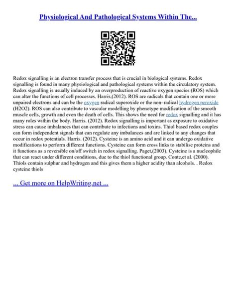 Physiological And Pathological Systems Within The Pdf Genetics Science