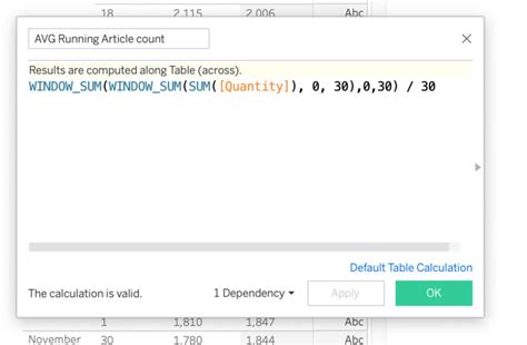 How Can I Use The Table Calculated Field Without Dependencies