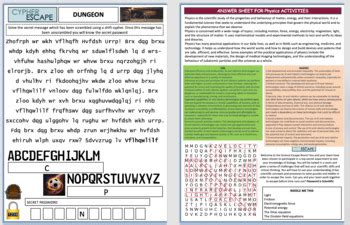 Physics Science Activity Pack By Cre Tive Resources TPT