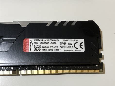 Hyper X Fury RGB DDR4 3600 32GB Kit Full Color Fury