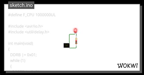 Attiny85 Blink Wokwi Esp32 Stm32 Arduino Simulator