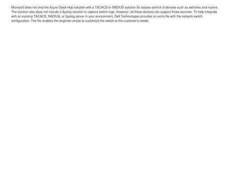 Aaa And Log Server Configuration For The Network Environment