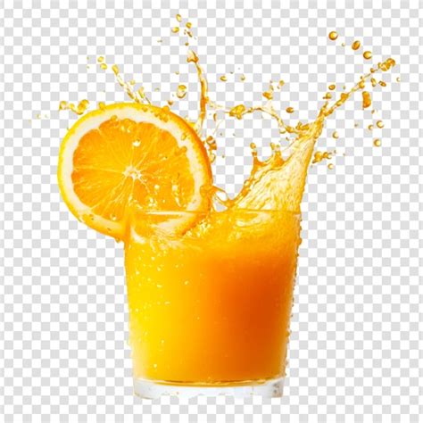 신선 한 오렌지 주스 스플래시 Ai 생성 Psd