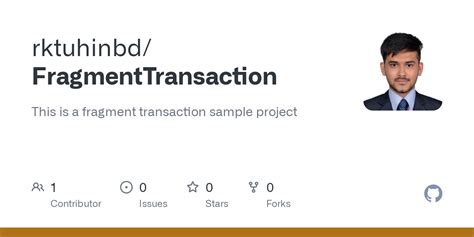 Github Rktuhinbdfragmenttransaction This Is A Fragment Transaction Sample Project