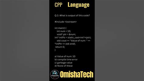 Void Pointer In C Programming Shorts Viral Omishatech Voidpointerpointerinc Youtube