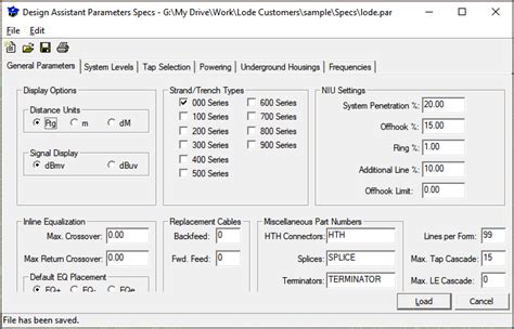 Parameters Lode Data Docs