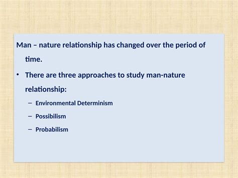 Environmental Determinism Possibilism And Neo Determinism Pptx