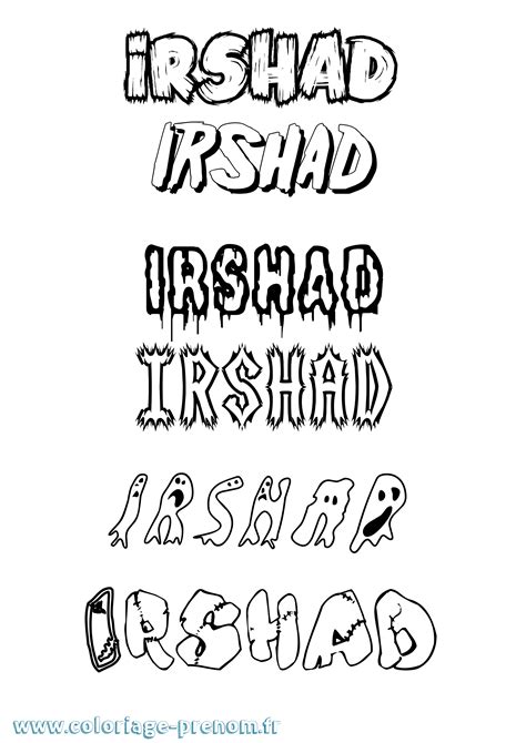 Coloriage Du Prénom Irshad à Imprimer Ou Télécharger Facilement