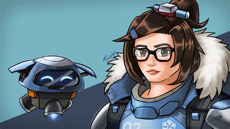 Overwatch Mei Portrait Wallpaper