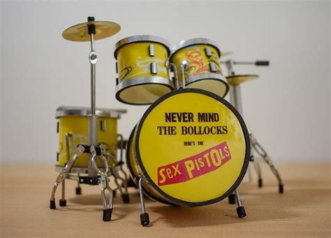 Sex Pistols Drum Kit Small Mini Guitars