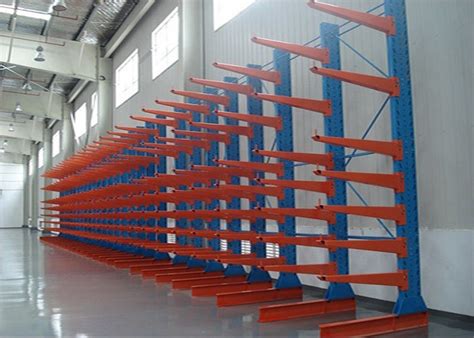 Carbon Steel Q Cantilever Warehouse Racks Raw Material Storage Racks