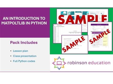 An Introduction To Matplotlib In Python Teaching Resources