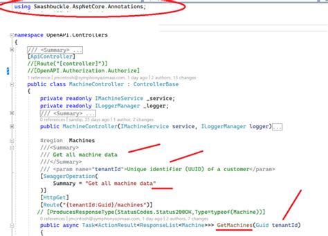 swashbuckle aspnetcore annotations microsoft technologies programming