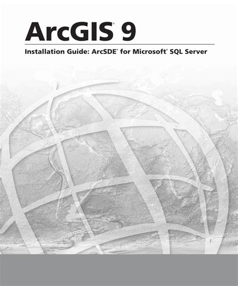 Pdf Installation Guide Arcsde For Microsoft Sql Server Esri Arcgis Dokumentips