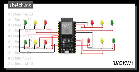 Radit 3 Led Dangdud Wokwi Esp32 Stm32 Arduino Simulator