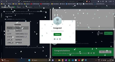 Rakesh M On Linkedin Hackerrank Experience Sql