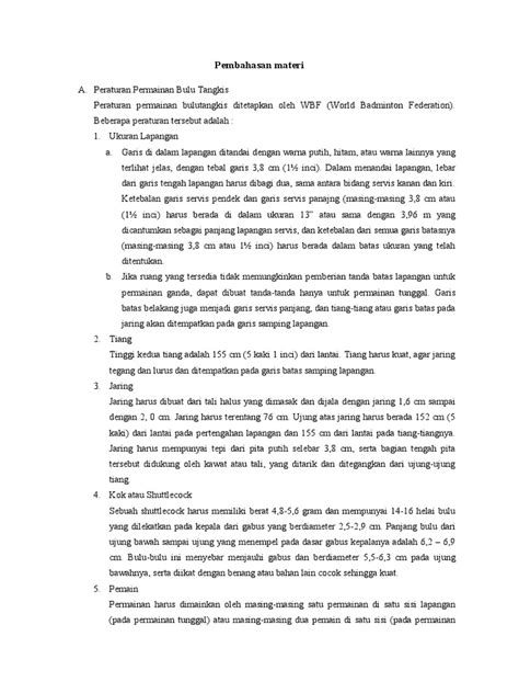 Tunggal Putri Badminton Pdf