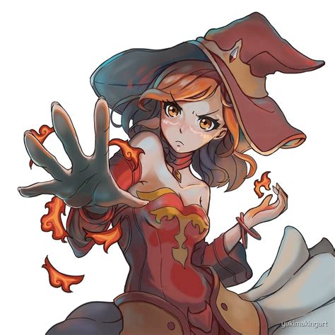 DotA Lina Anime Style By Yukimakingart Redbubble