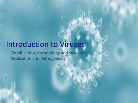 Introduction To Viruses Classification Morphology And Structure Replication Docslib
