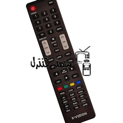 خرید و قیمت کنترل تلویزیون ال ای دی ایکس ویژن دکمه طوسی جدید Led Xvision ترب