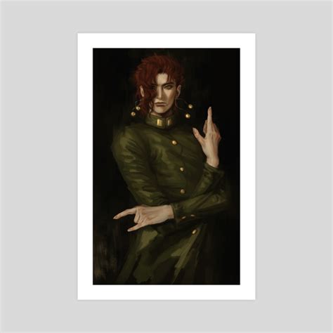 Kakyoin Jojos Bizarre Adventure An Art Print By Bussiarati Inprnt