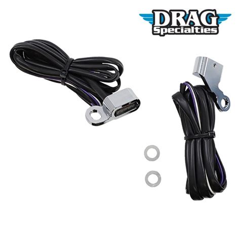 드랙 할리데이비슨 듀얼 기능 Led 핸들바 마커 라이트 케이블식 크롬 And 클리어 09 16 투어링 15 소프테일 할리데이비슨 전문 부품 더락파츠