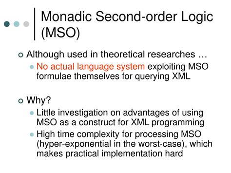 Ppt Xml Transformation Language Based On Monadic Second Order Logic Powerpoint Presentation